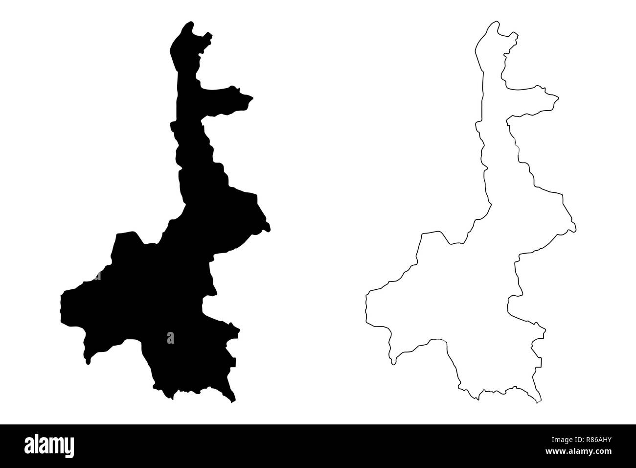 Mandalay map hi-res stock photography and images - Alamy