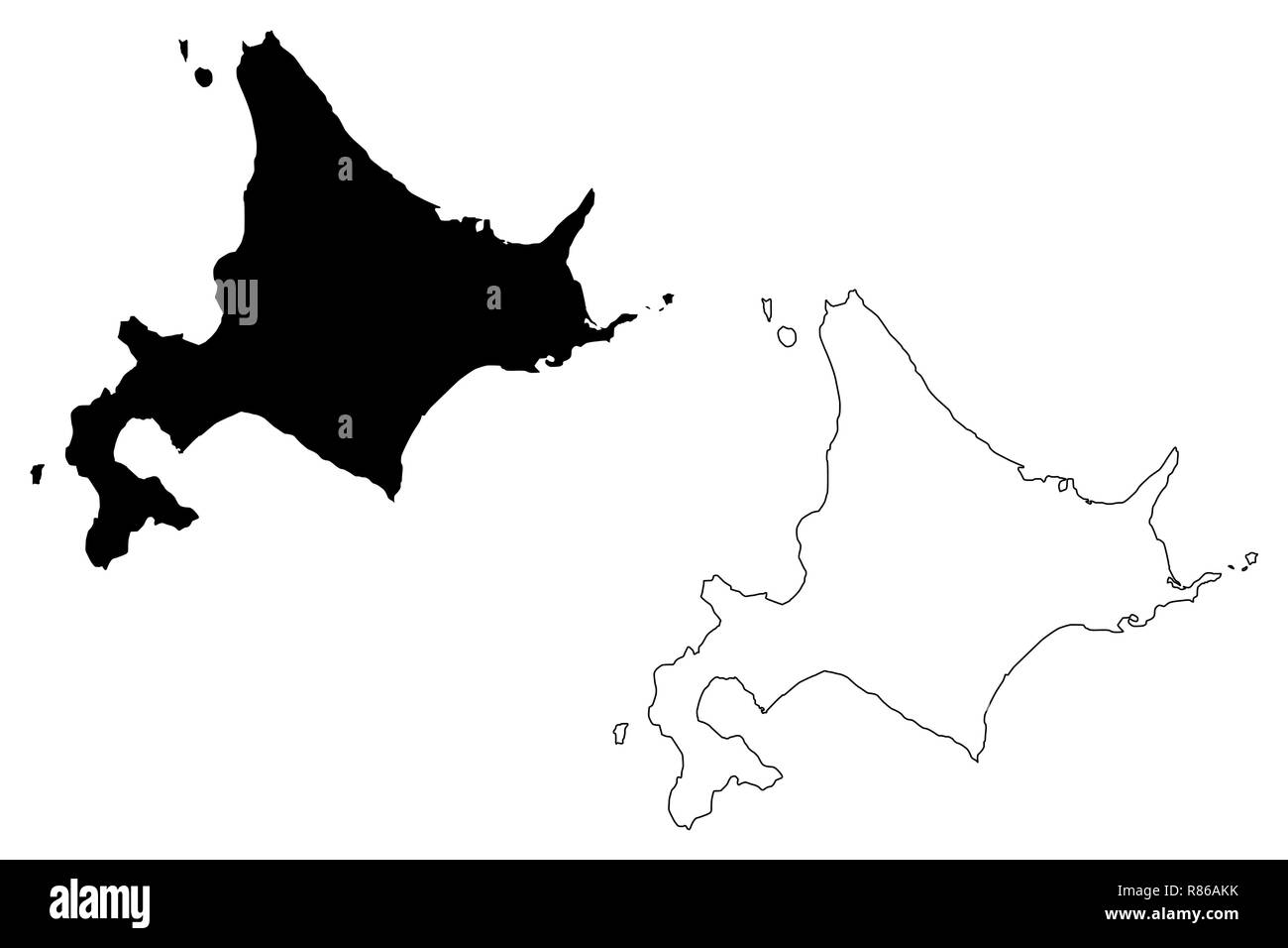 Ezo map Stock Vector Images - Alamy