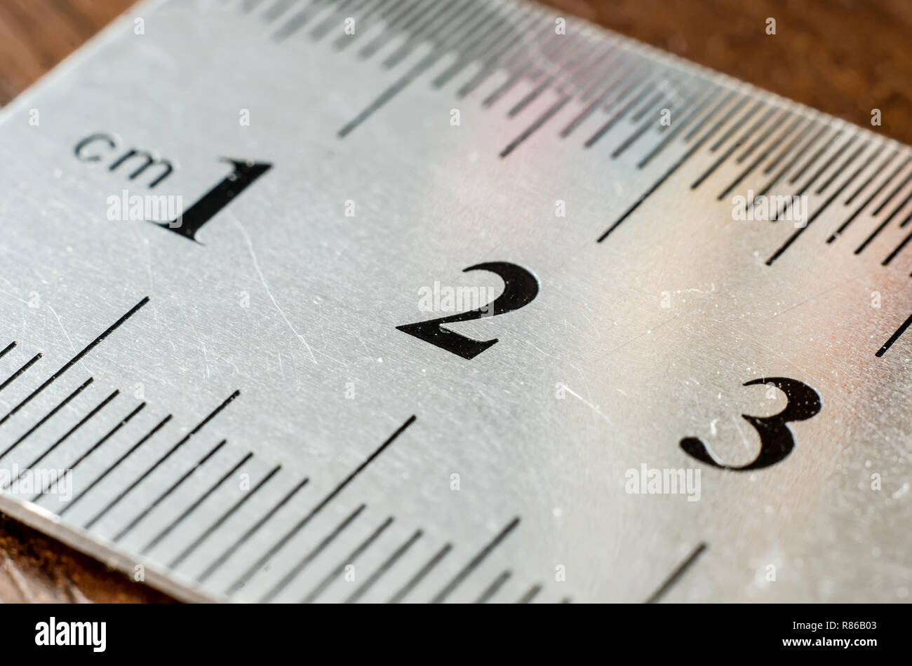 a part of ruler macro Stock Photo - Alamy