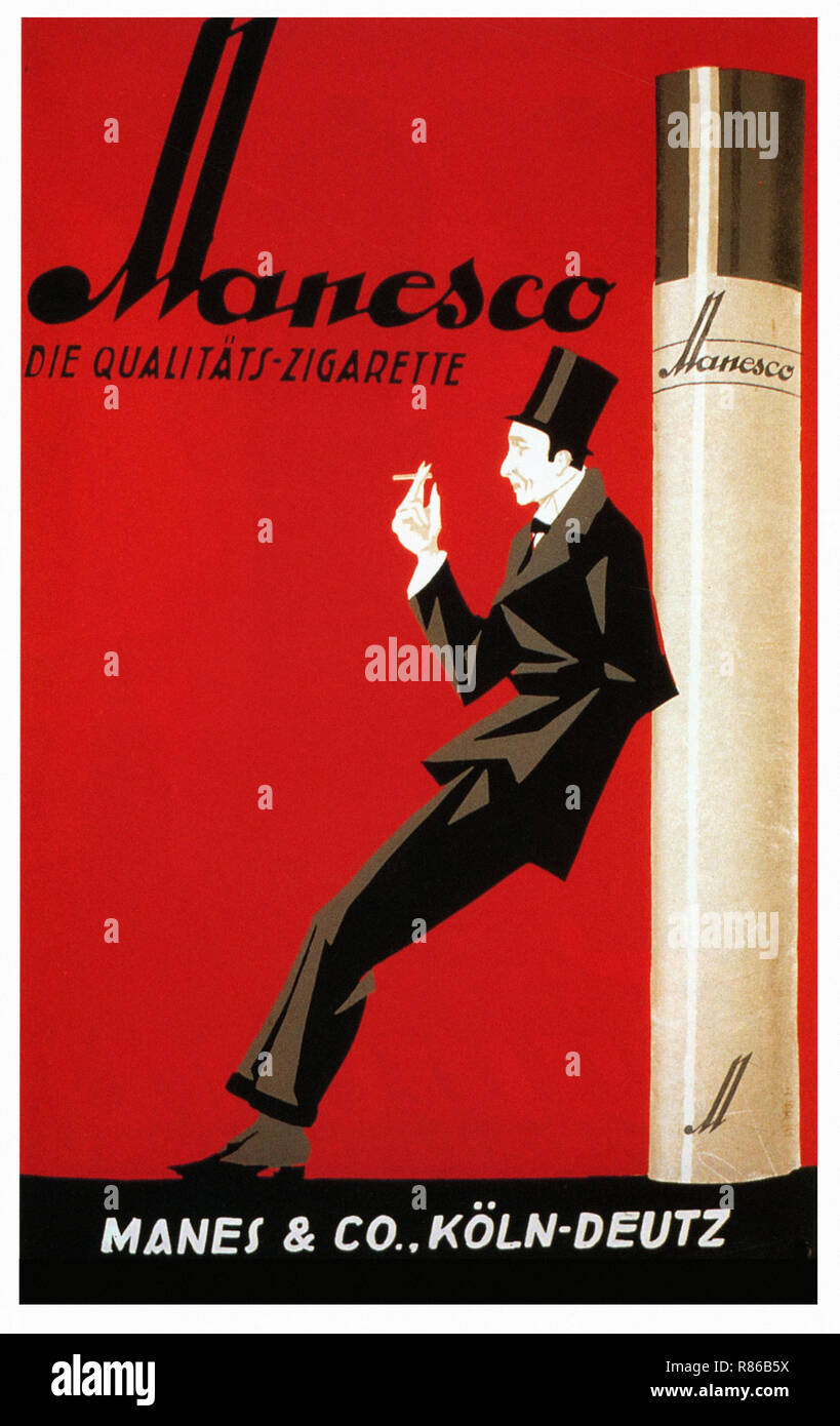 Poster advertising vintage cigarettes hi-res stock photography and ...