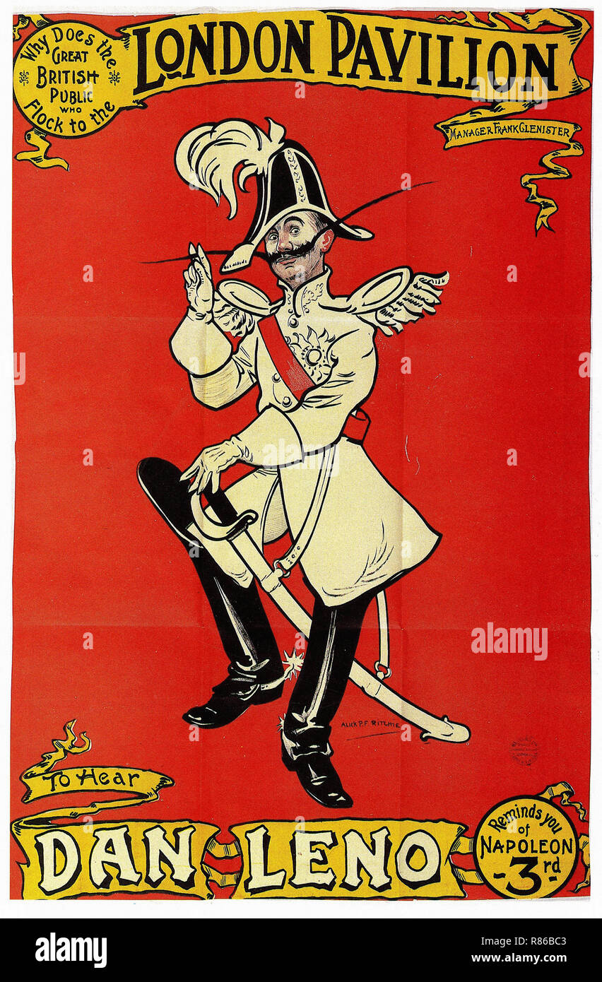 Dan Leno - Vintage advertising poster Stock Photo - Alamy