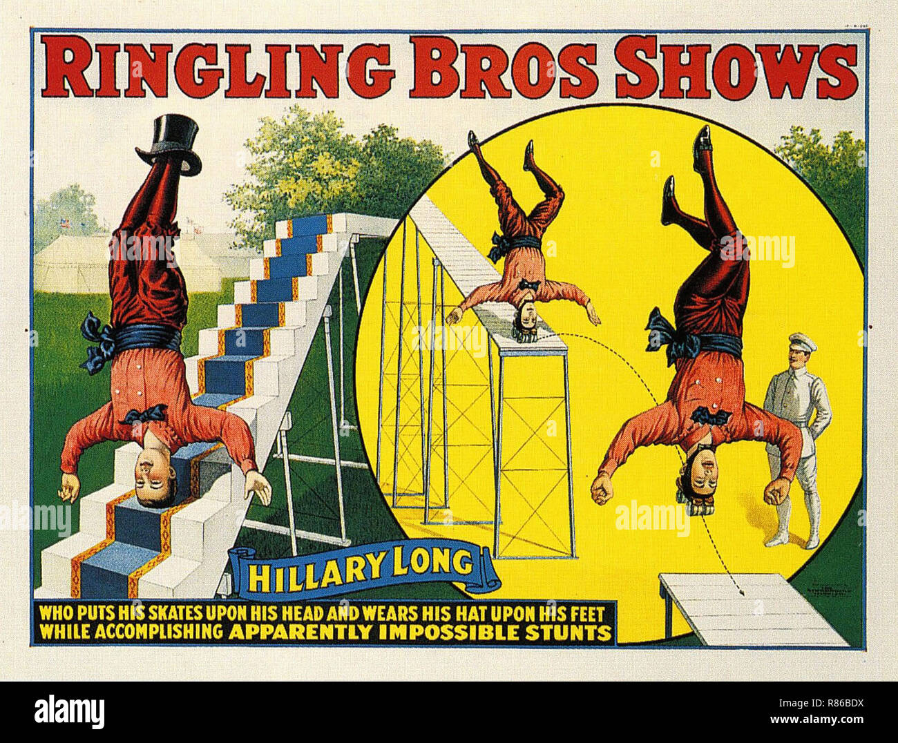 Hillary Long - Vintage advertising poster Stock Photo - Alamy