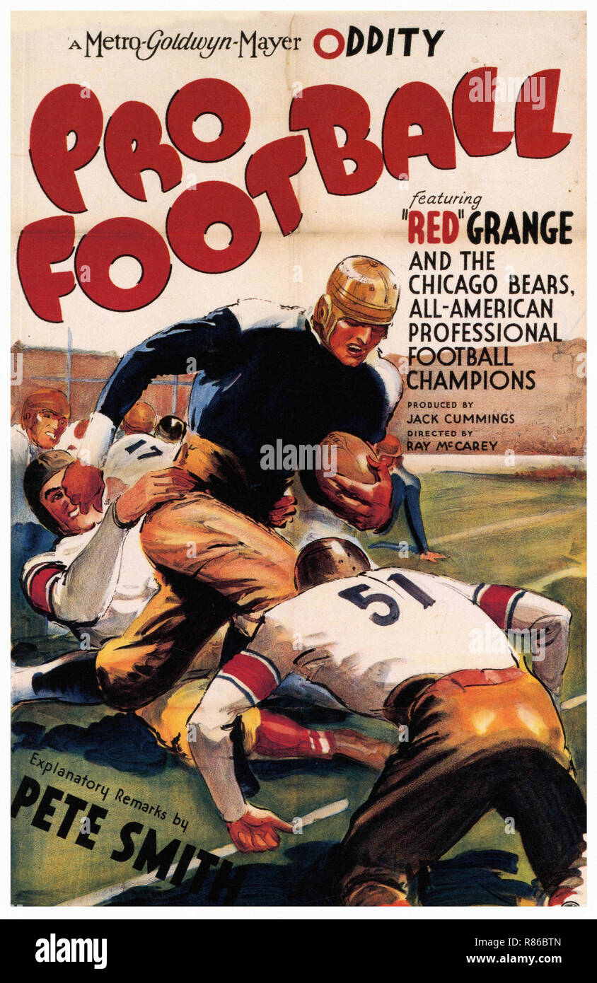 Pro Football An Mgm Oddity - Vintage advertising poster Stock Photo - Alamy