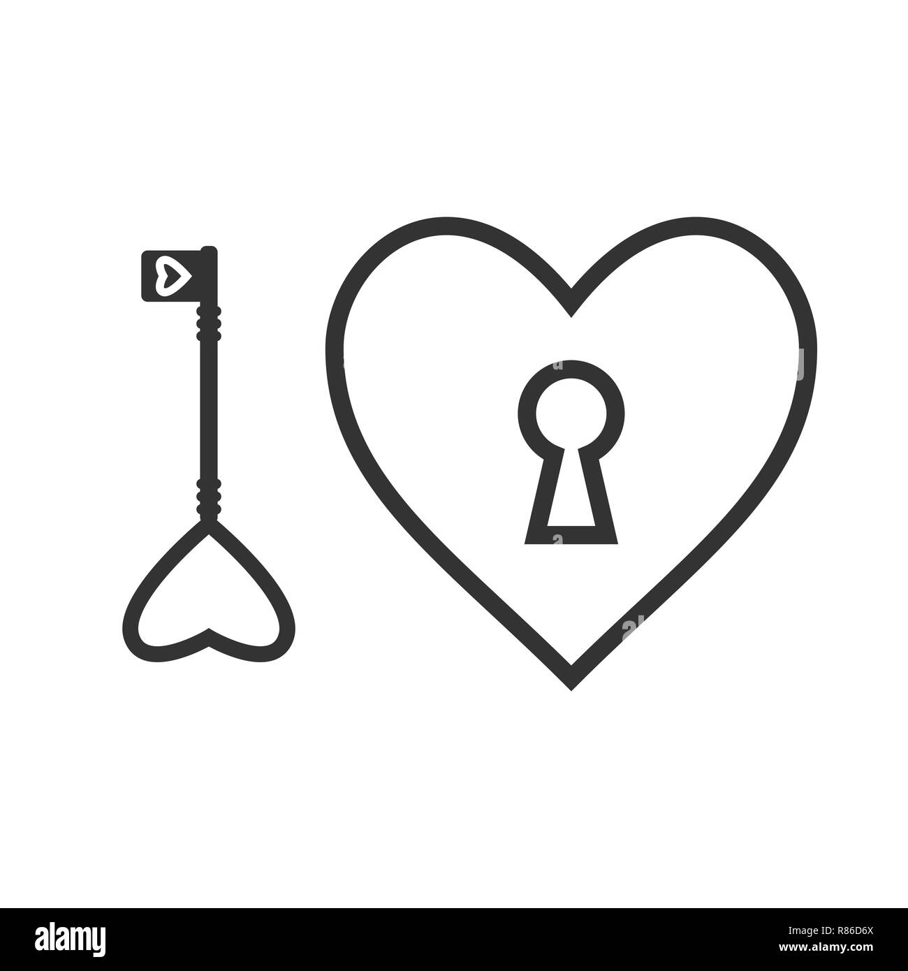 Heart Key Design