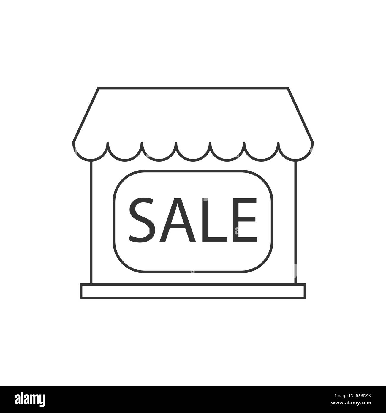 Shop sale icon flat Stock Vector Images - Alamy