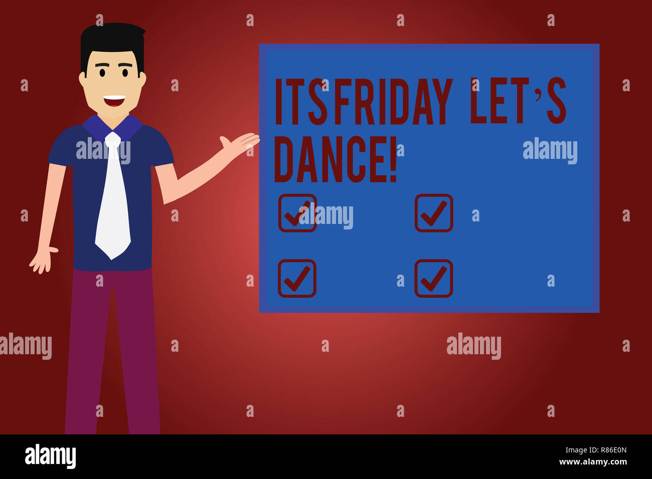 Text sign showing Its Friday Let S Dance. Conceptual photo Invitation ...