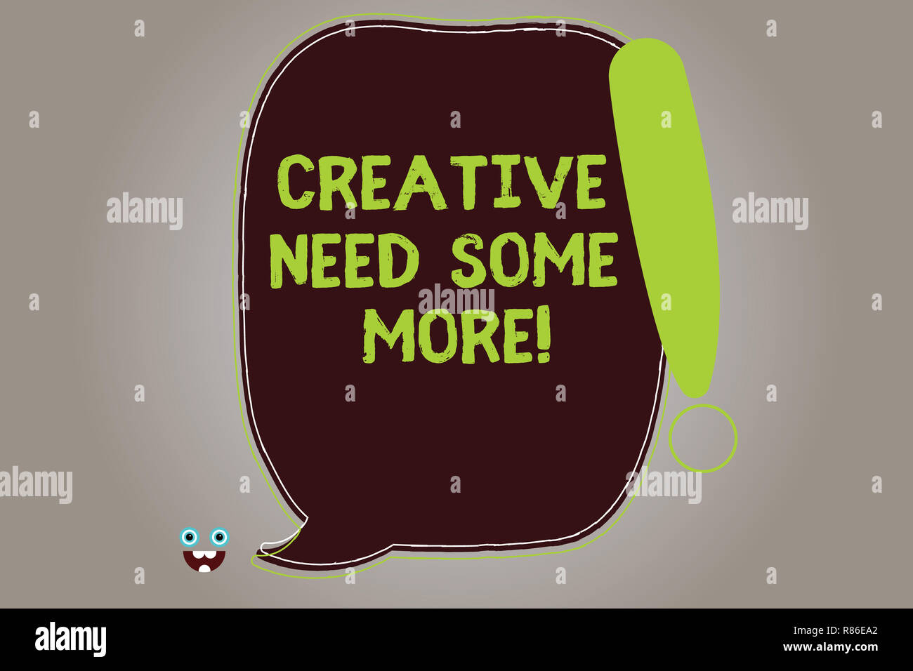 Conceptual hand writing showing Creative Need Some More. Business photo ...