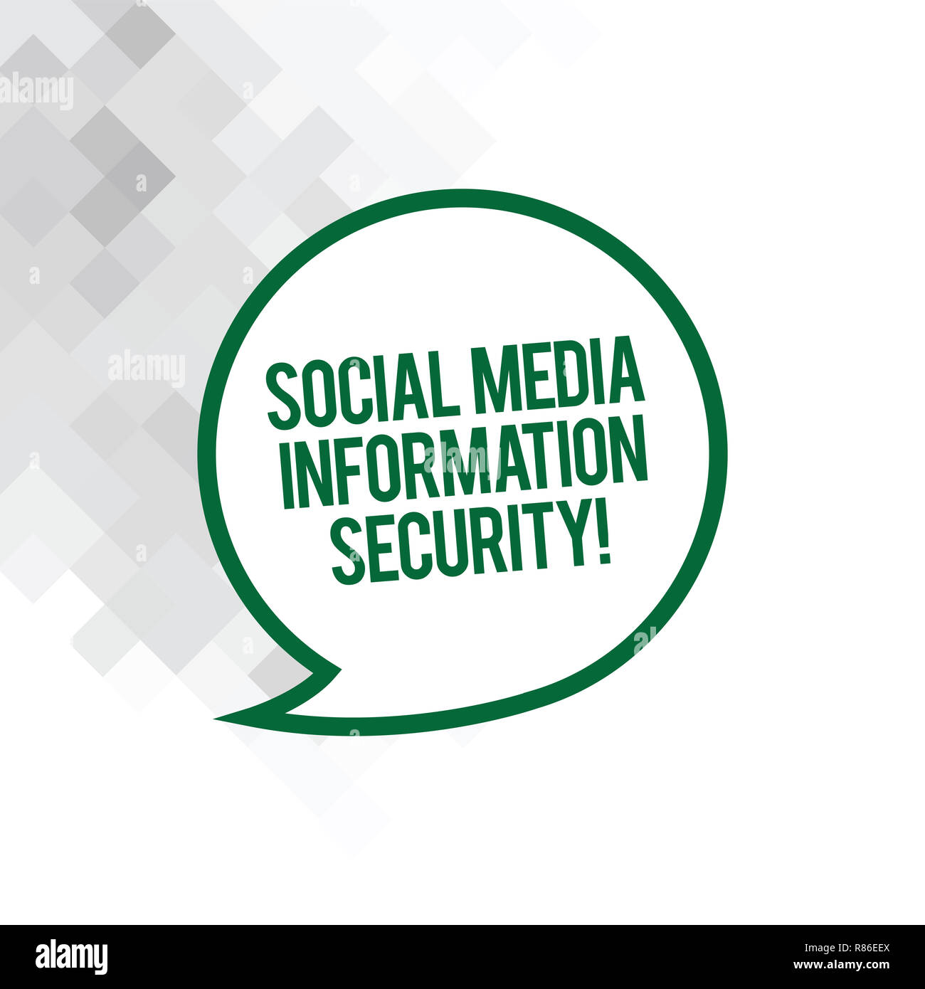 Text sign showing Social Media Information Security. Conceptual photo ...