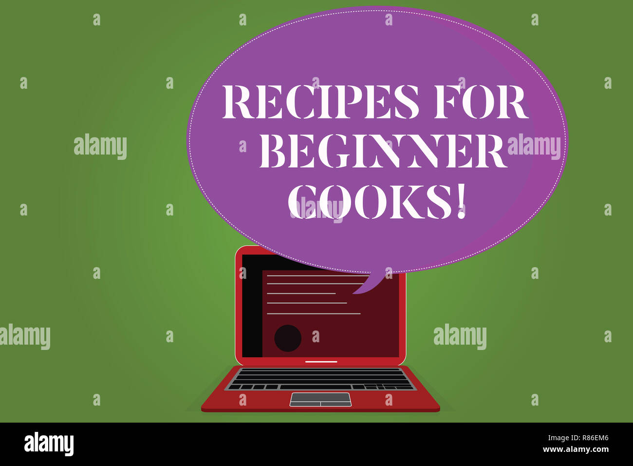 Word writing text Recipes For Beginner Cooks. Business concept for Fast ...