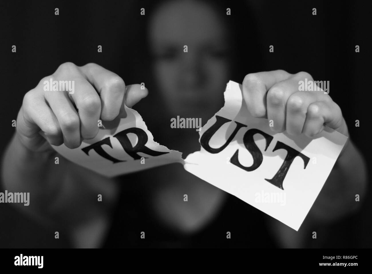 Letter broken into pieces Black and White Stock Photos & Images - Alamy