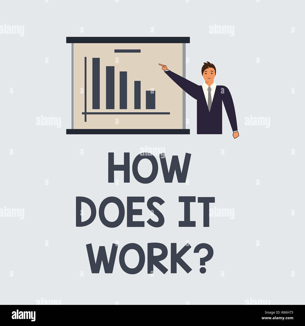 Text sign showing How Does It Workquestion. Conceptual photo ...