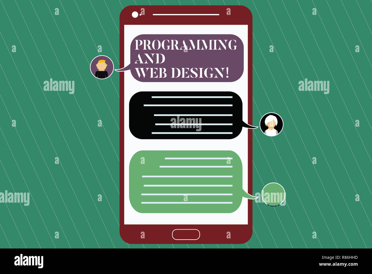 Writing note showing Programming And Web Design. Business photo ...