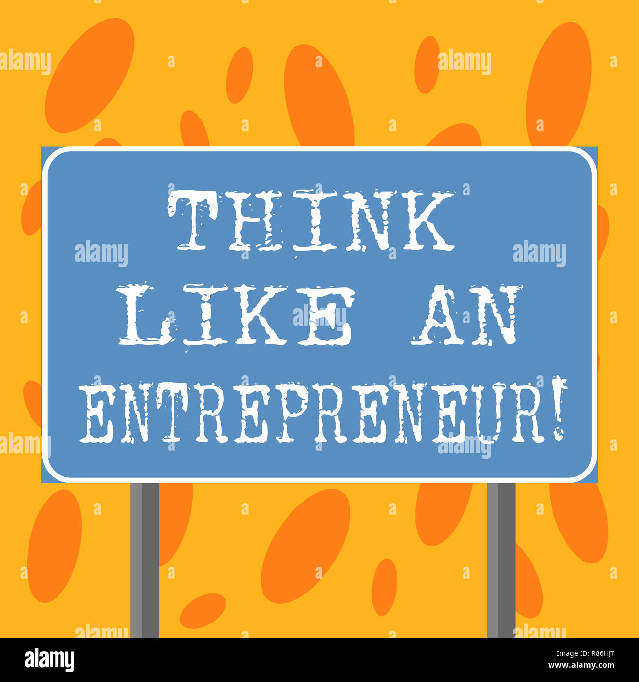Writing note showing Think Like An Entrepreneur. Business photo ...
