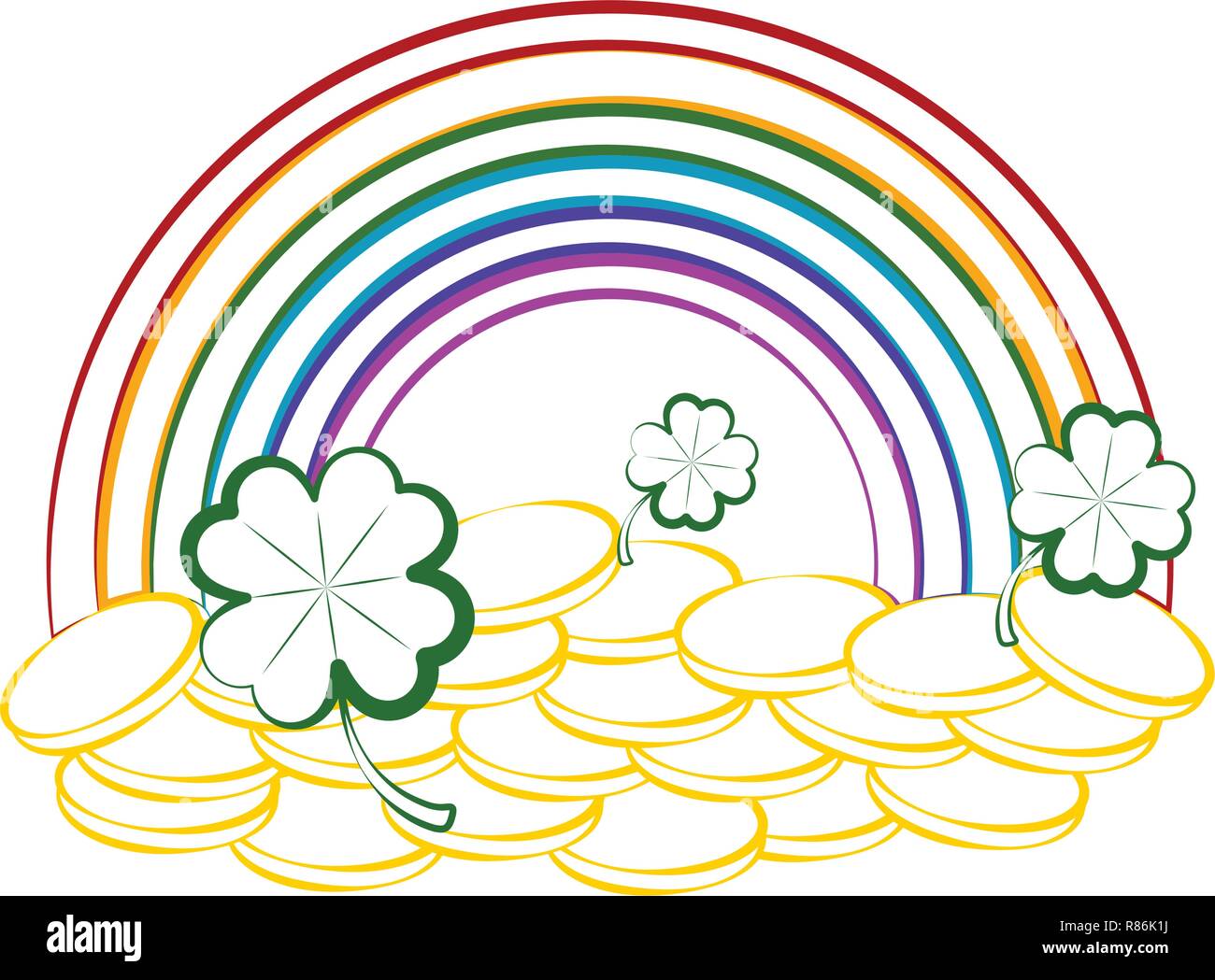 Rainbow ireland Stock Vector Images - Alamy