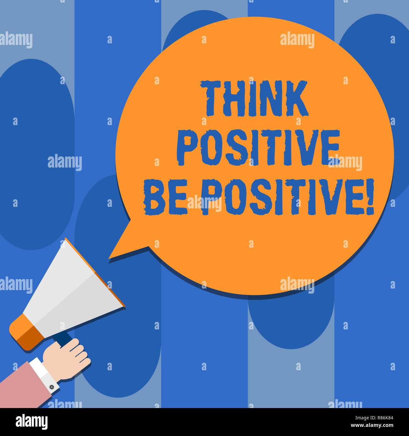 Writing note showing Think Positive Be Positive. Business photo showcasing Always have ...