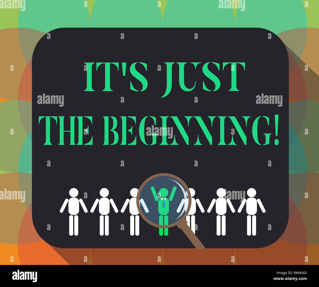 Word writing text It S Is Just The Beginning. Business concept for Only ...