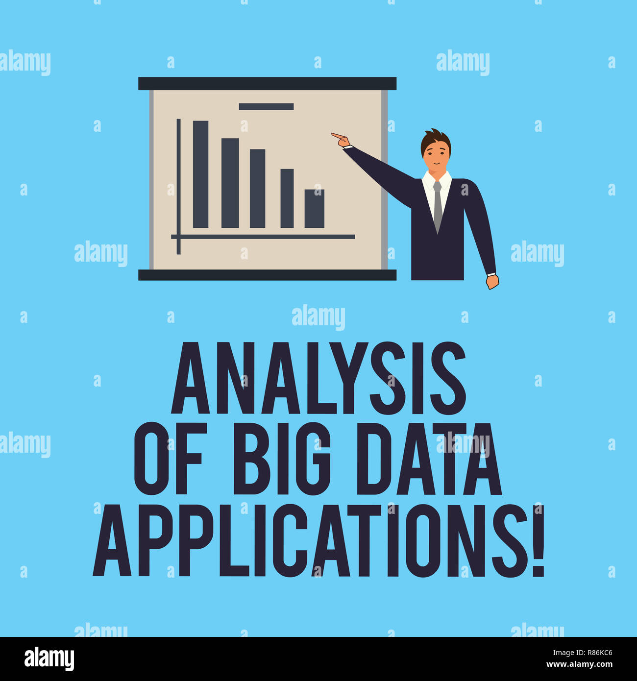 Word writing text Analysis Of Big Data Applications. Business concept ...