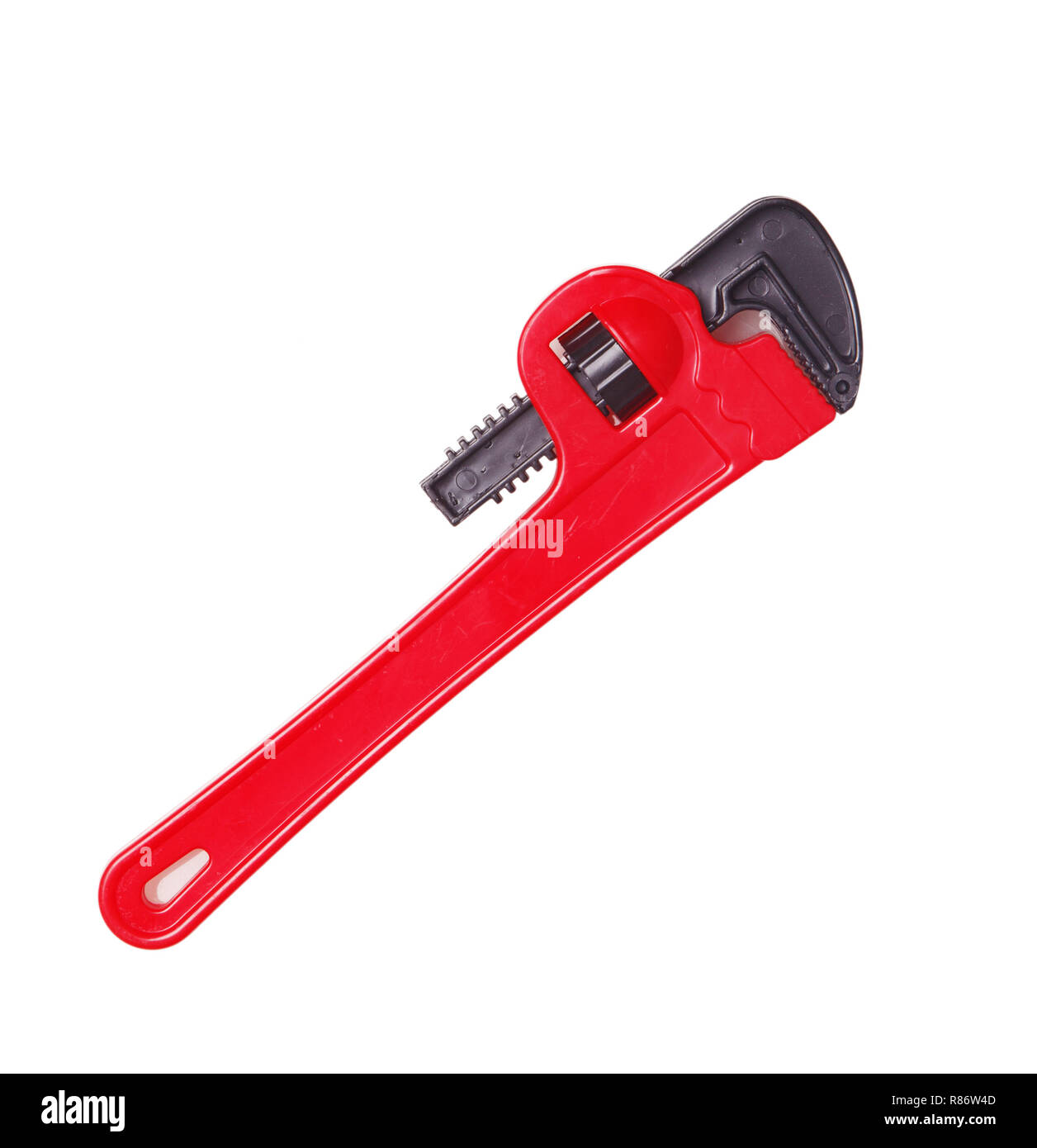 pipe wrench isolated over a white background Stock Photo - Alamy