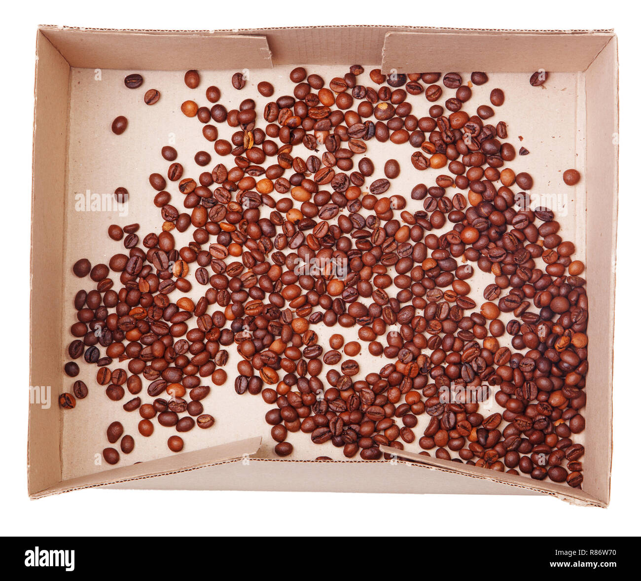 coffee beans in carton box Stock Photo - Alamy