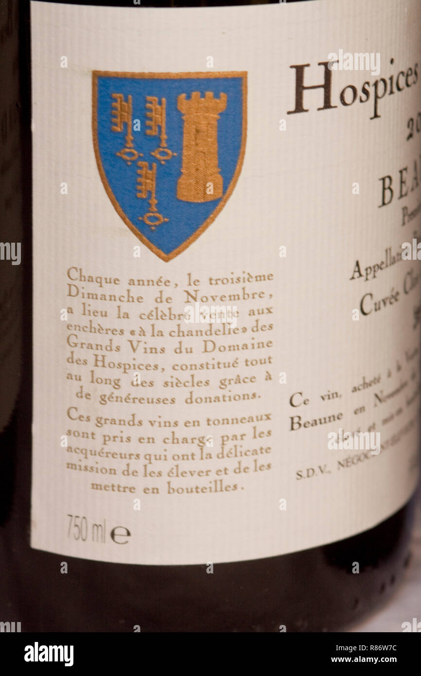Burgundy wine label hi-res stock photography and images - Alamy