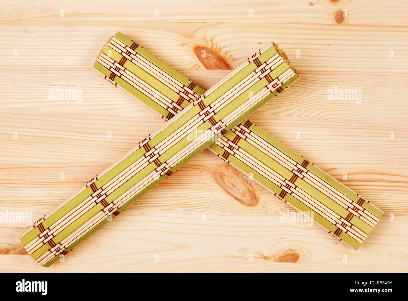 Color bamboo mat Stock Photo - Alamy