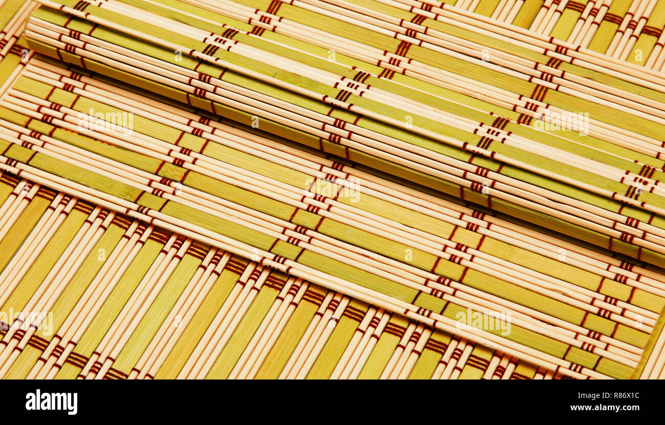 Color bamboo mat, wood texture Stock Photo - Alamy