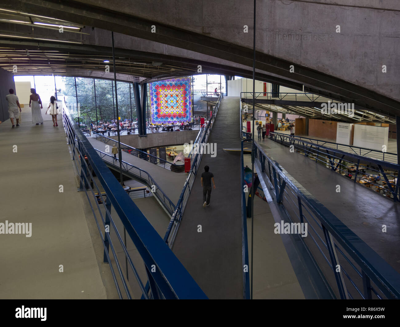 'Centro Cultural Sao Paulo (CCSP)' interior view, modern cultural ...