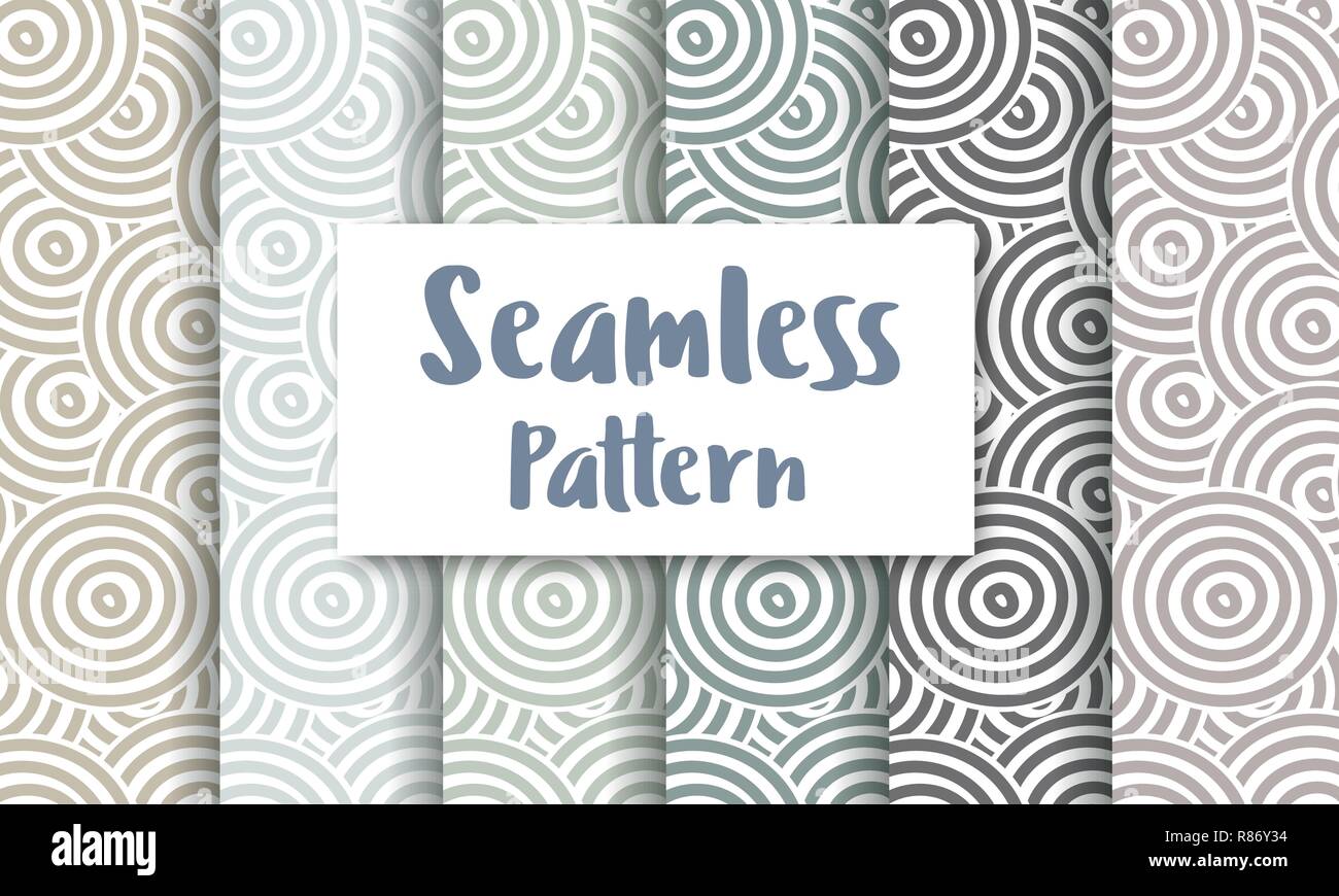 Seamless circles abstract pattern repeating tiles backdrop background ...