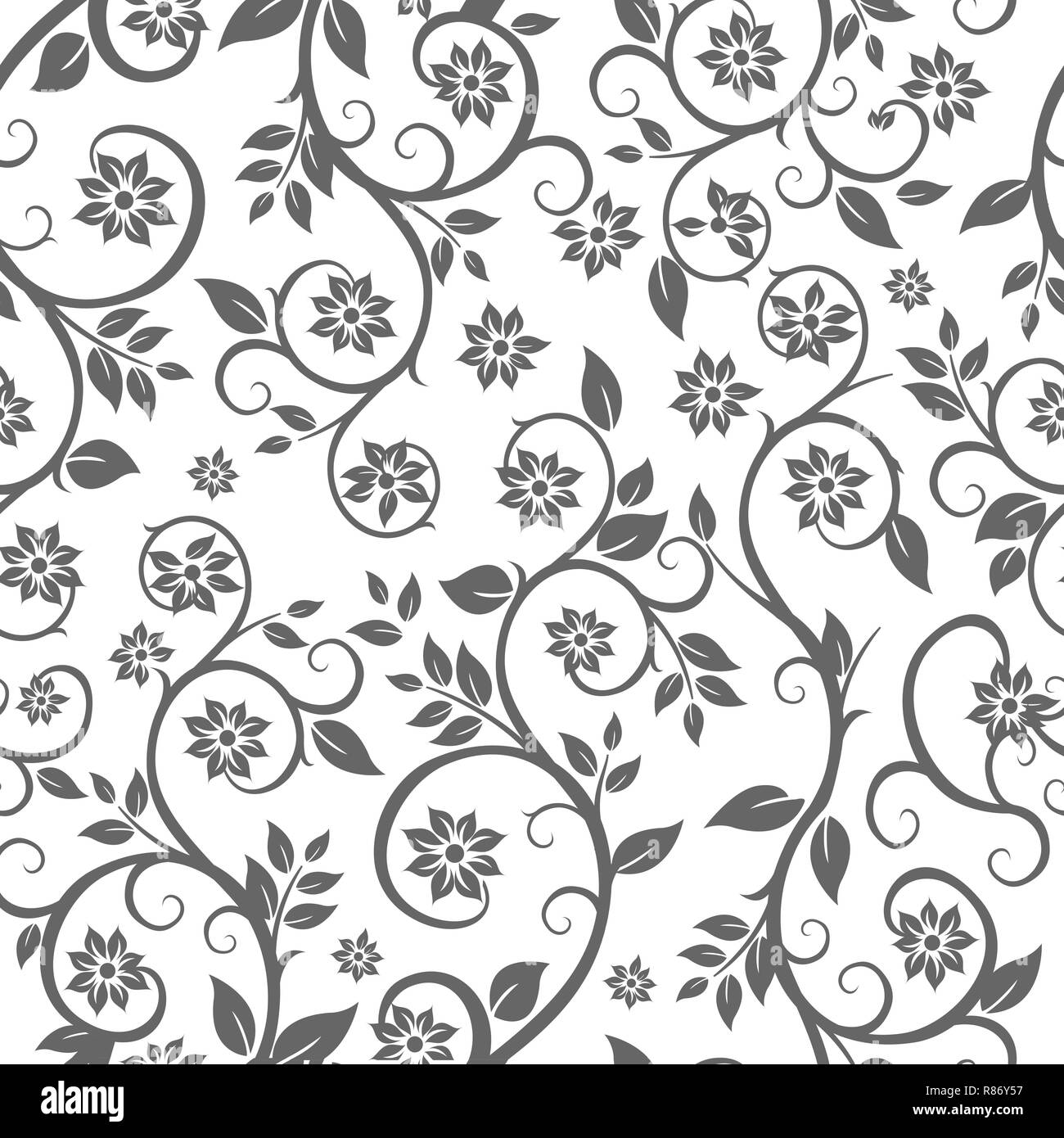 Seamless floral pattern repeating tiles backdrop background Stock ...
