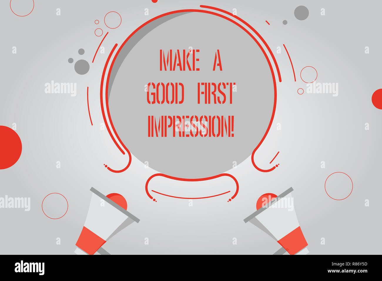 Handwriting text Make A Good First Impression. Concept meaning ...