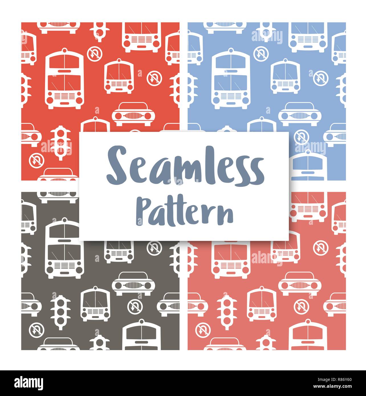 Seamless Cars pattern repeating tiles backdrop background Stock Vector ...