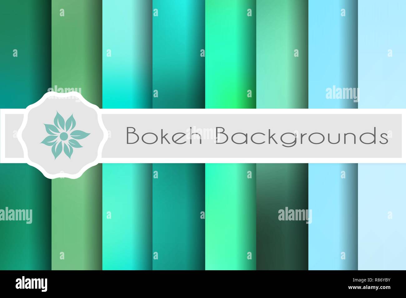 Bokeh backgrounds set of decorative backdrops for design and craftwork ...