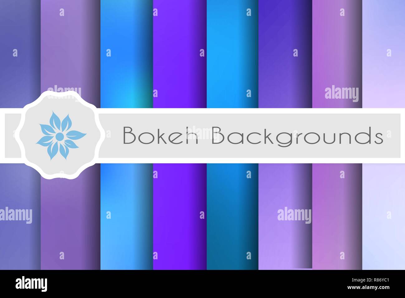 Bokeh backgrounds set of decorative backdrops for design and craftwork ...