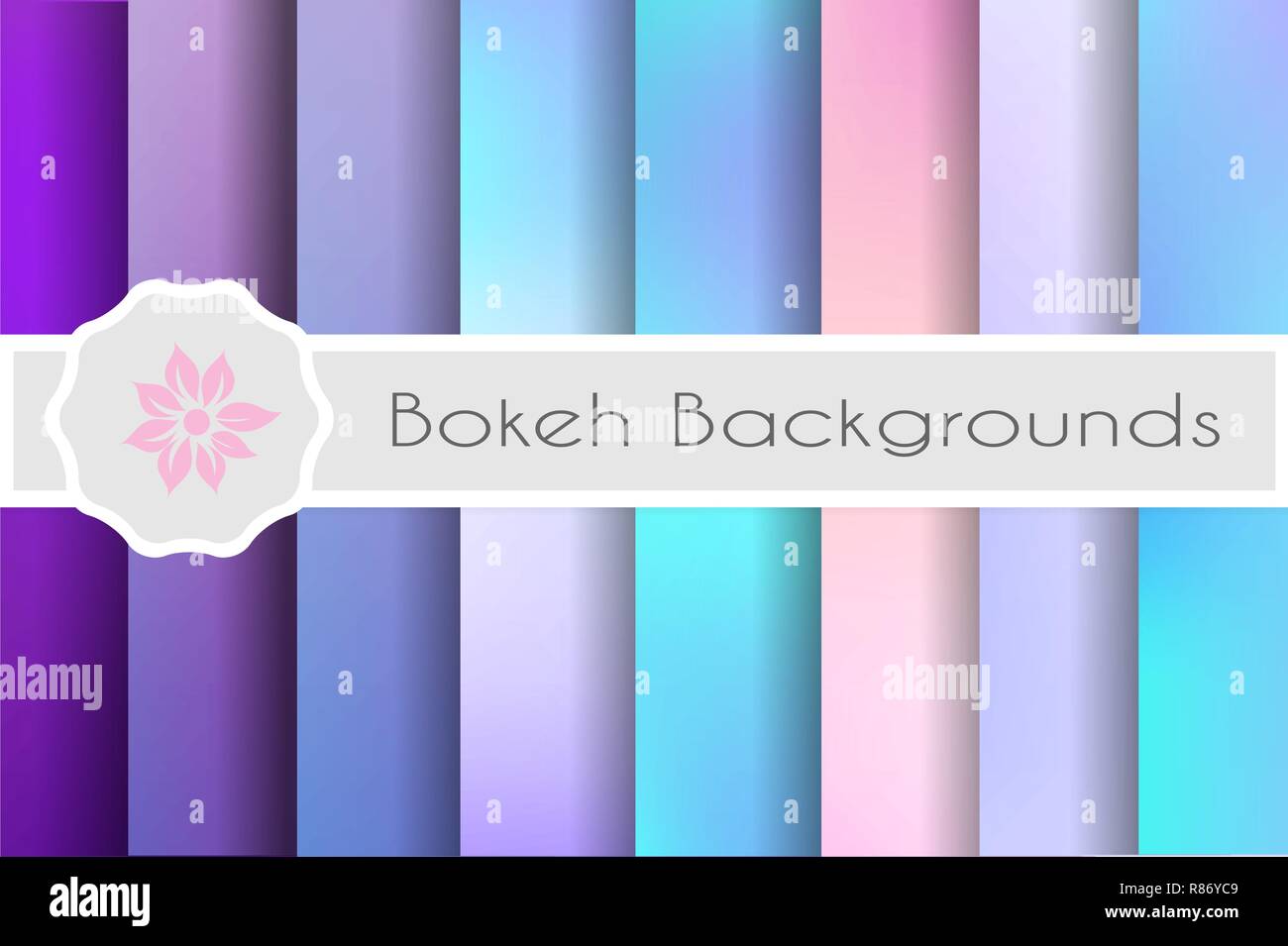 Bokeh backgrounds set of decorative backdrops for design and craftwork ...