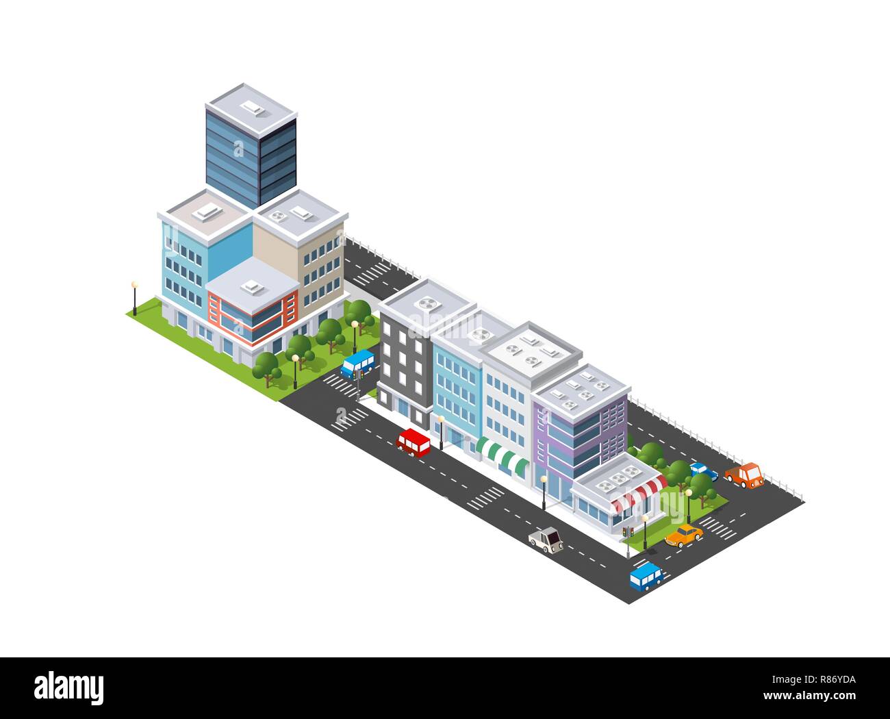 Areas construction buildings Cut Out Stock Images & Pictures - Alamy