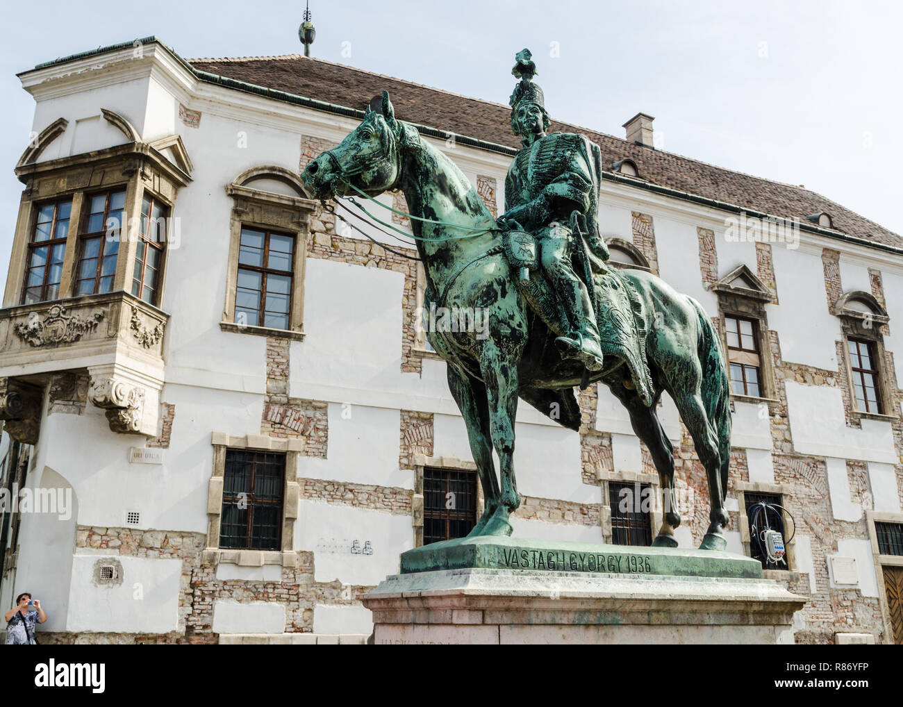 Statue of Andras Hadik, Budapest, Hungary Stock Photo - Alamy