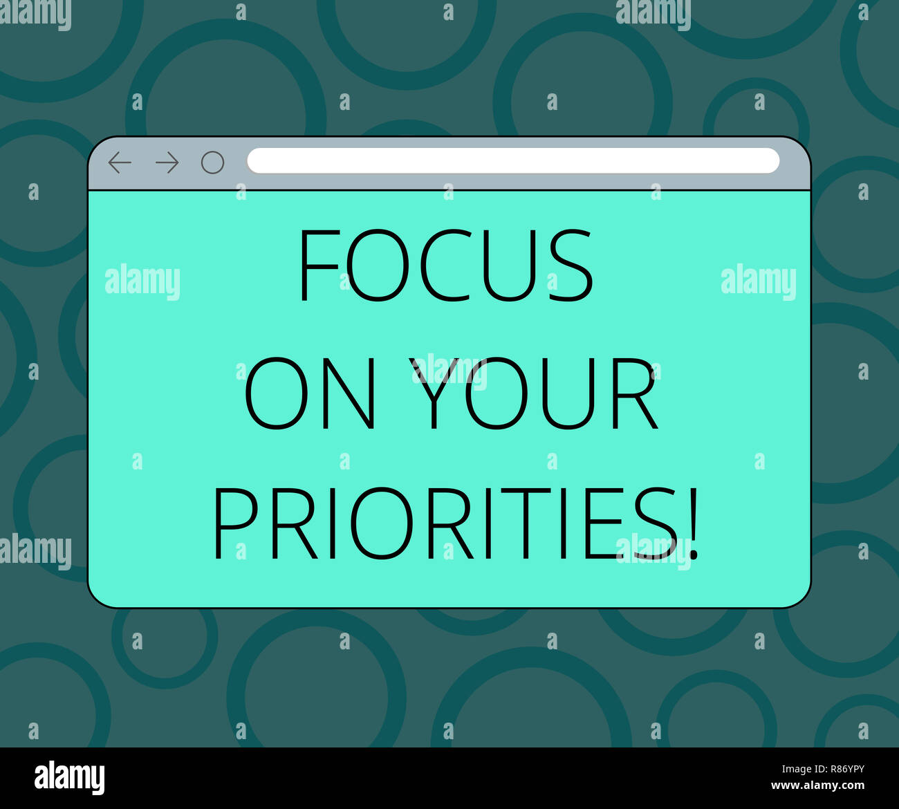 Writing note showing Focus On Your Priorities. Business photo ...