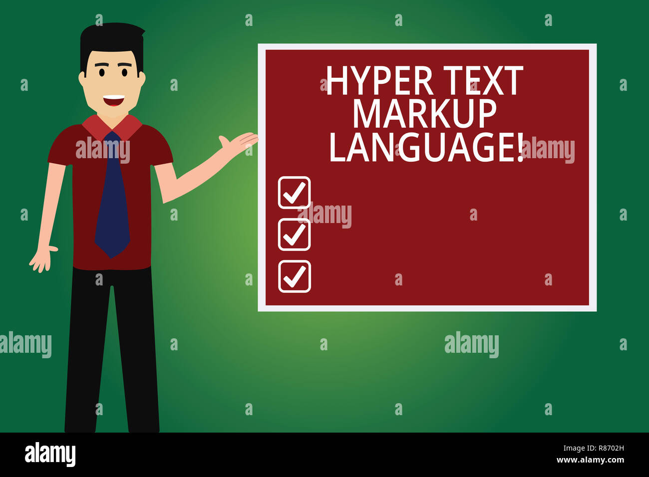 Word writing text Hyper Text Markup Language. Business concept for ...