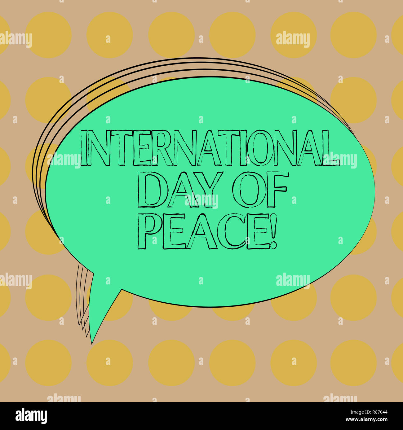 Handwriting text International Day Of Peace. Concept meaning Worldwide ...