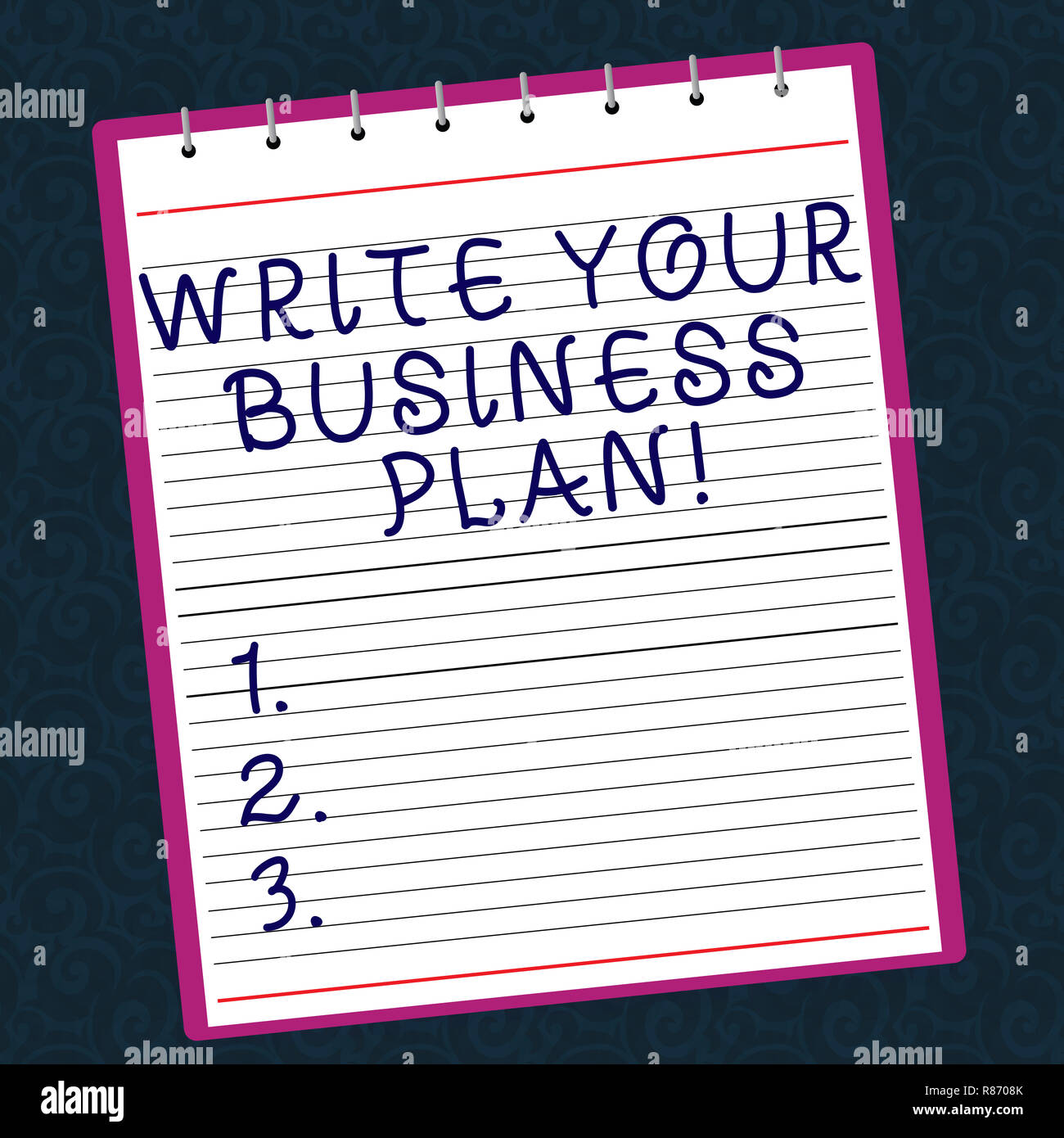 Conceptual hand writing showing Write Your Business Plan. Business ...