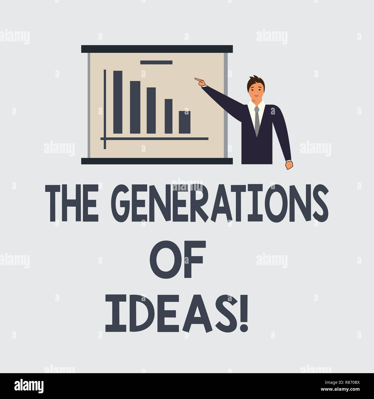 Text sign showing The Generations Of Ideas. Conceptual photo ...