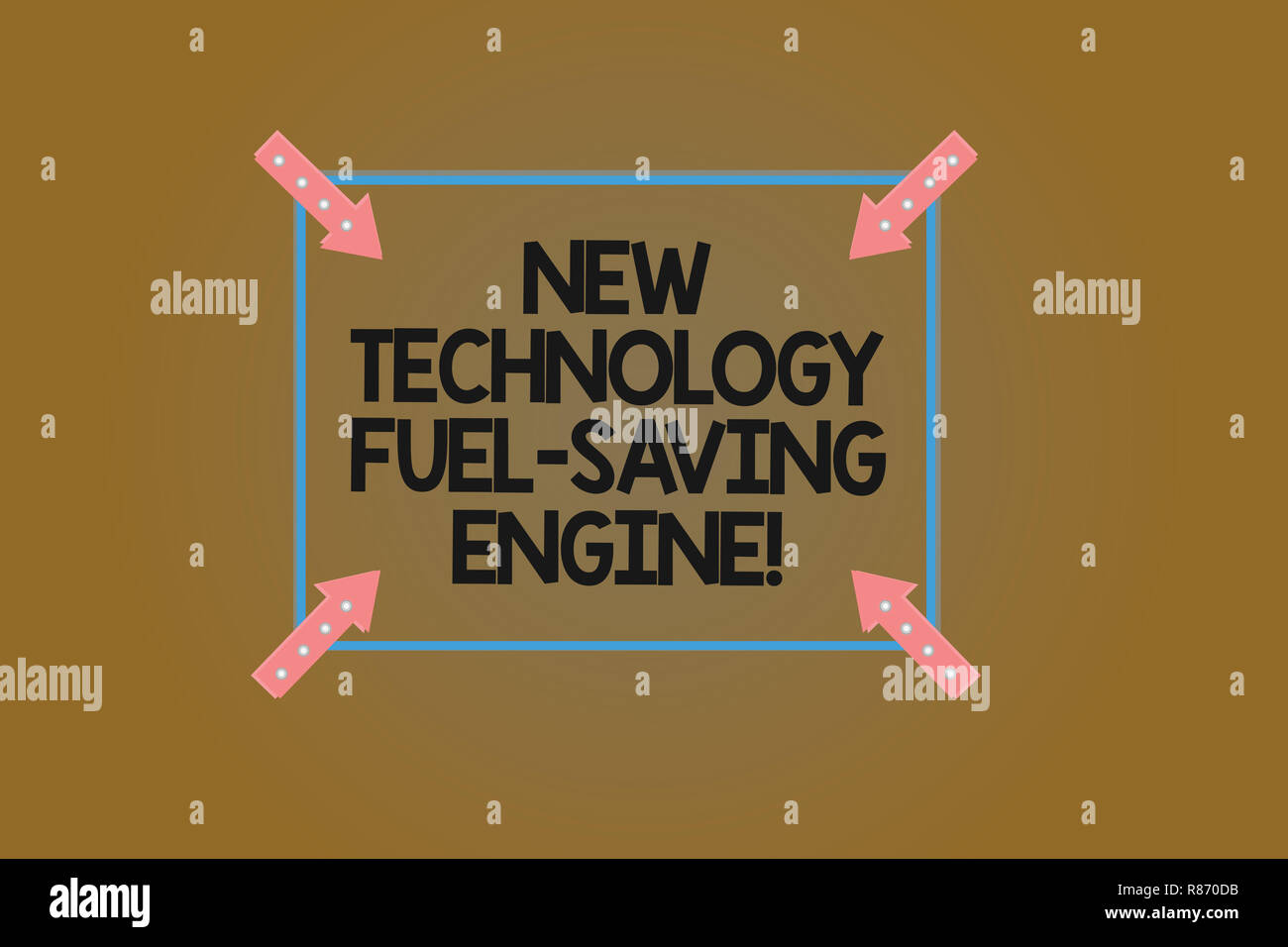 Text sign showing New Technology Fuel Saving Engine. Conceptual photo ...