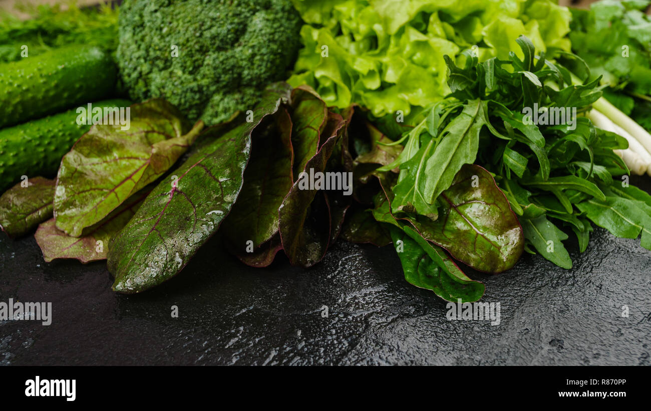 Organic fresh vegetables. vegan food cooking ingredients Stock Photo ...
