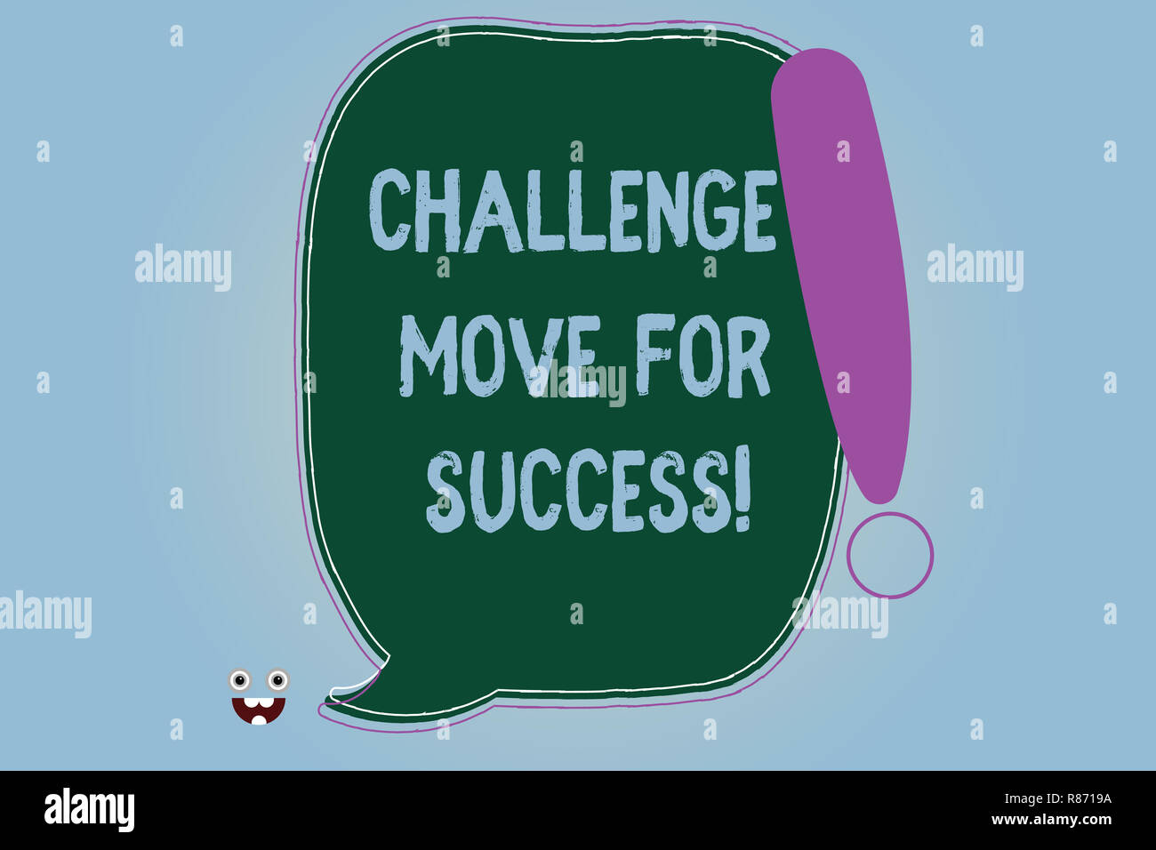 Word writing text Challenge Move For Success. Business concept for ...