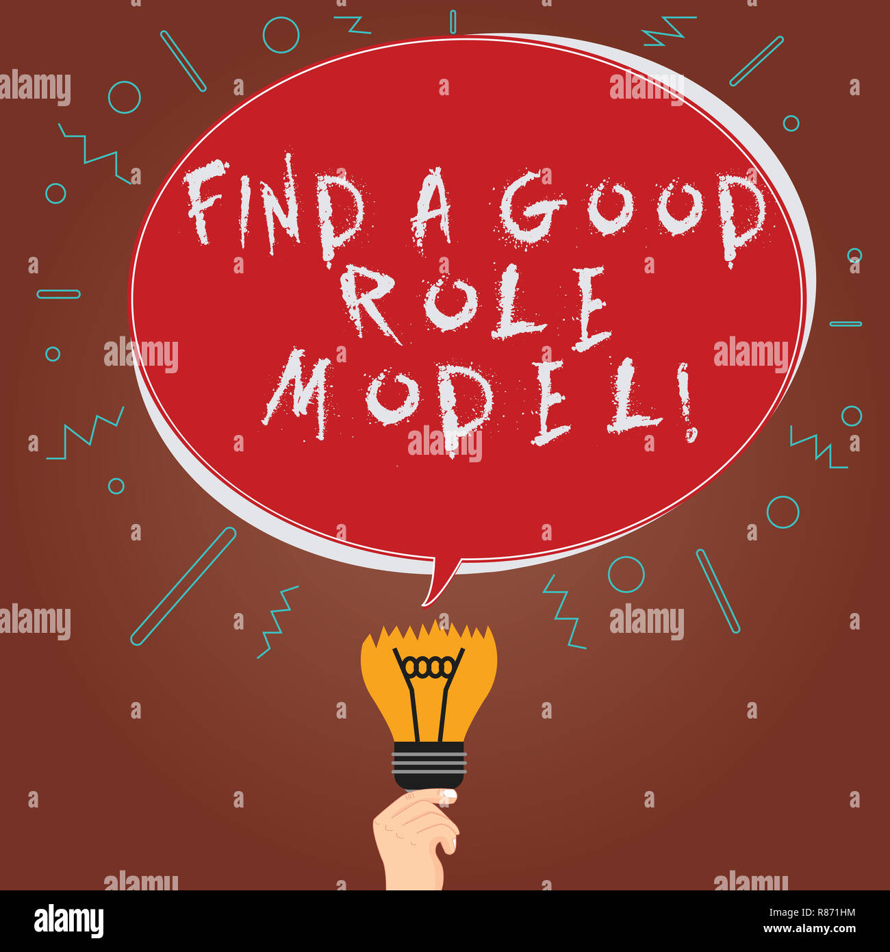 Conceptual hand writing showing Find A Good Role Model. Business photo ...