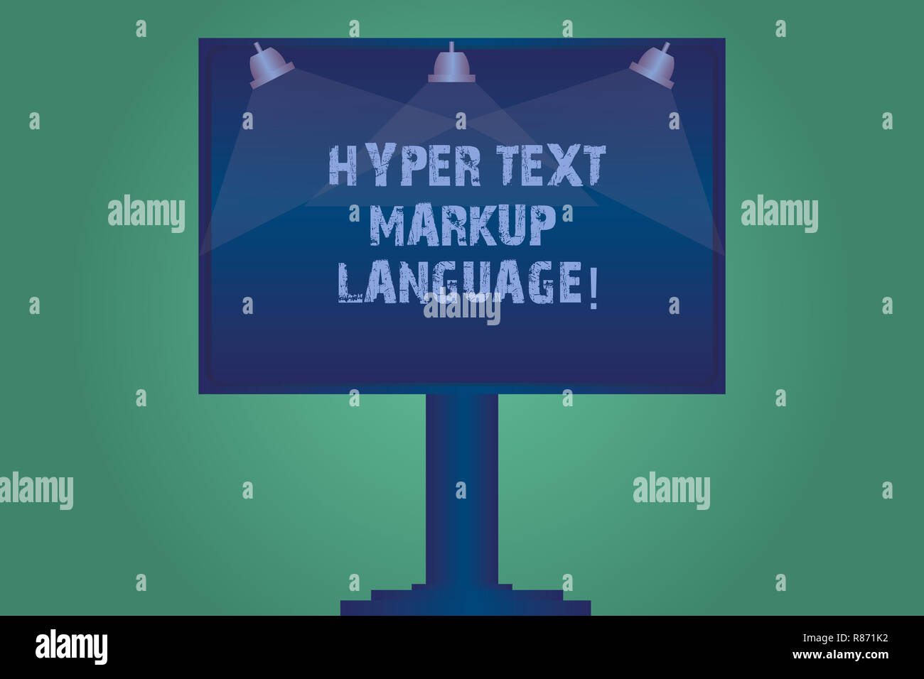 Handwriting text Hyper Text Markup Language. Concept meaning Standard languages for the creation ...