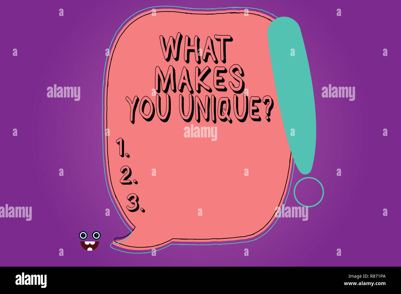 Handwriting text What Makes You Unique. Concept meaning Things that ...