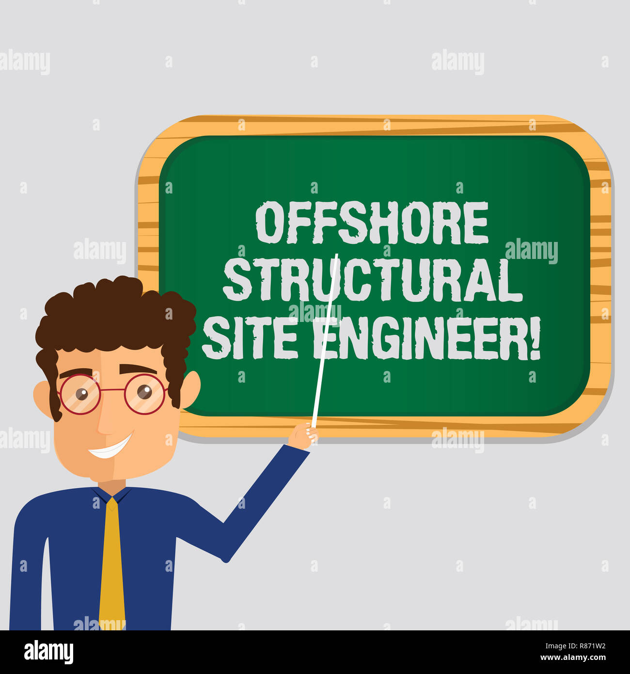 Handwriting text Offshore Structural Site Engineer. Concept meaning Oil ...