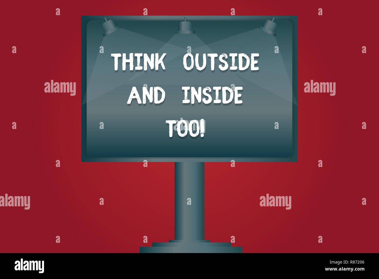 Writing note showing Think Outside And Inside Too. Business photo ...