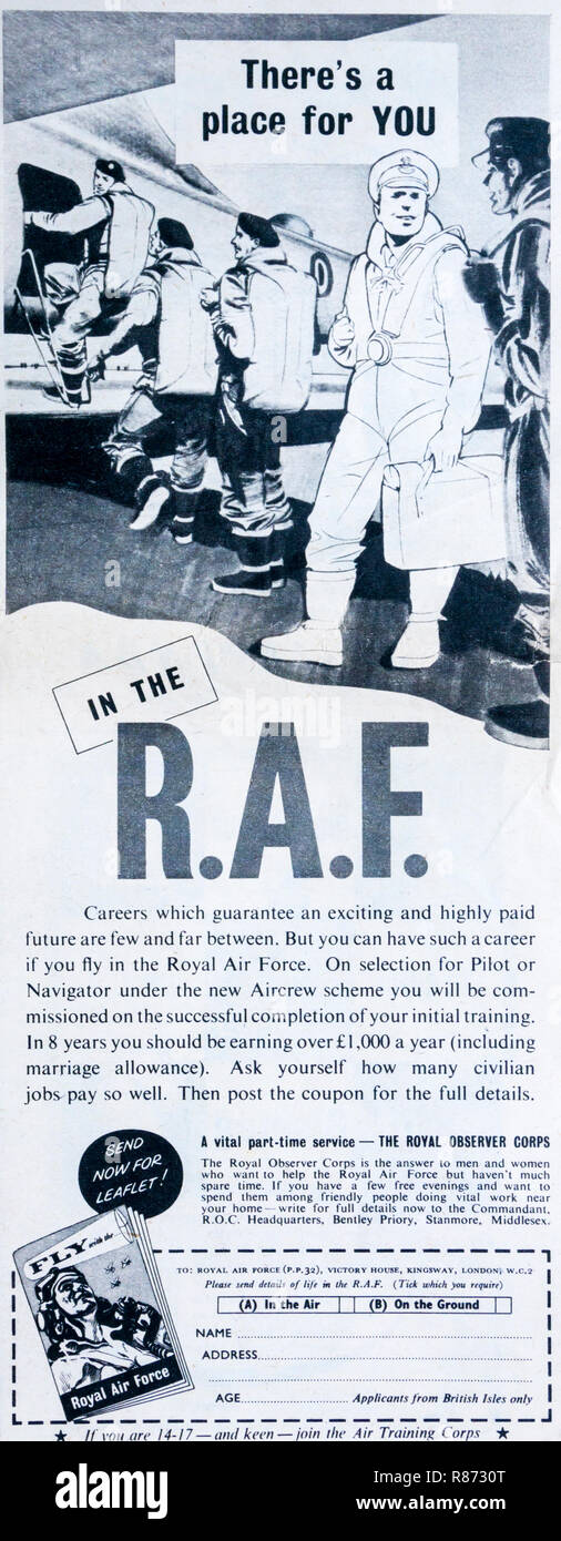 Raf recruitment hi-res stock photography and images - Alamy